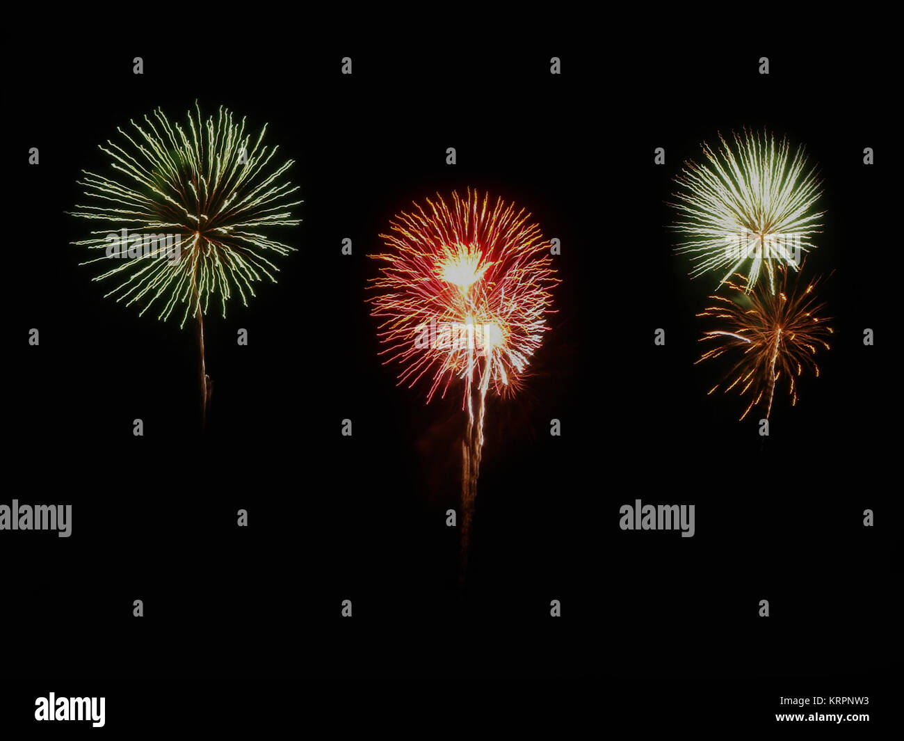 fireworks in the night sky Stock Photo - Alamy