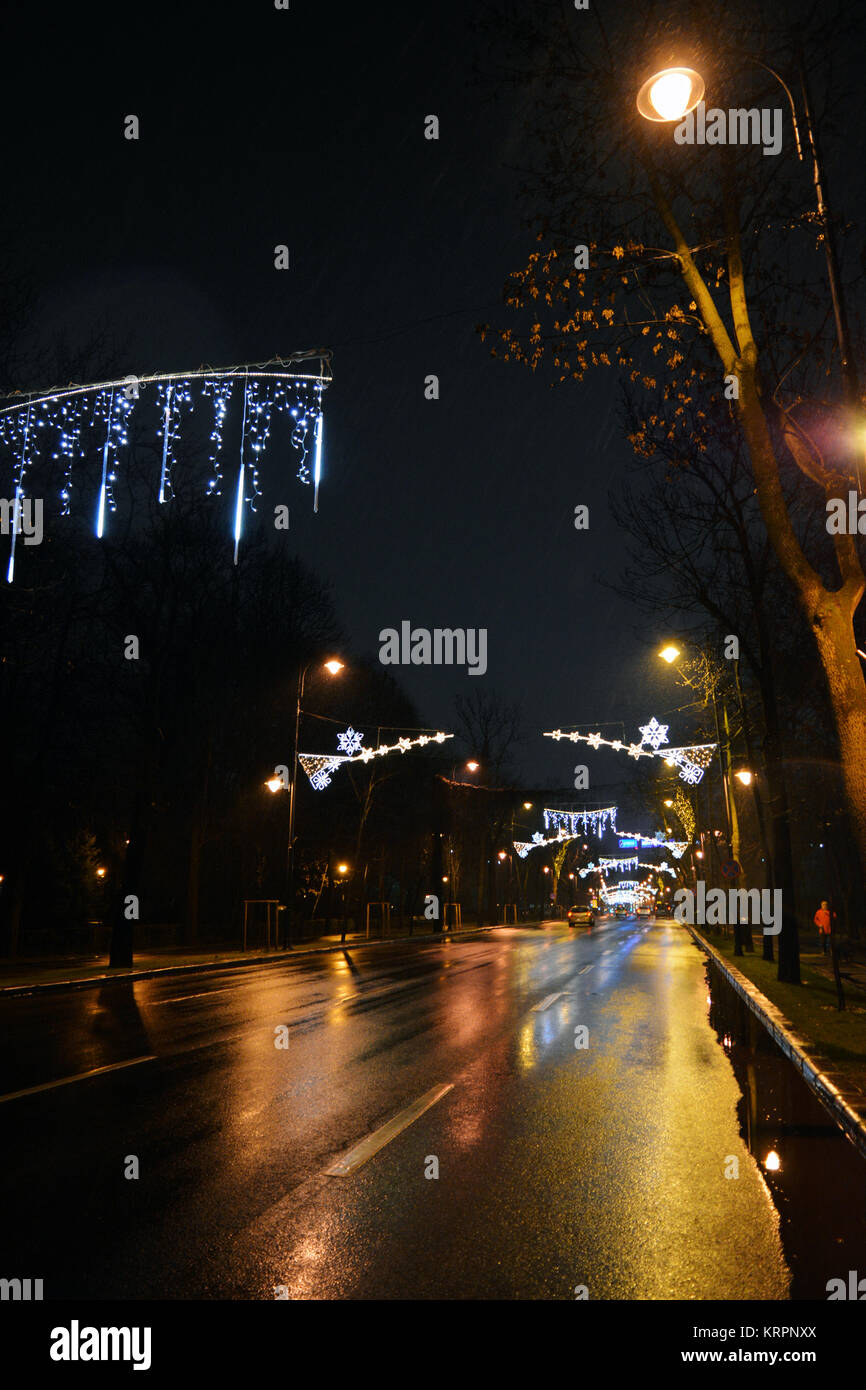 19 December 2017- Bucharest, Romania- Piata Victoriei or the Victory ...