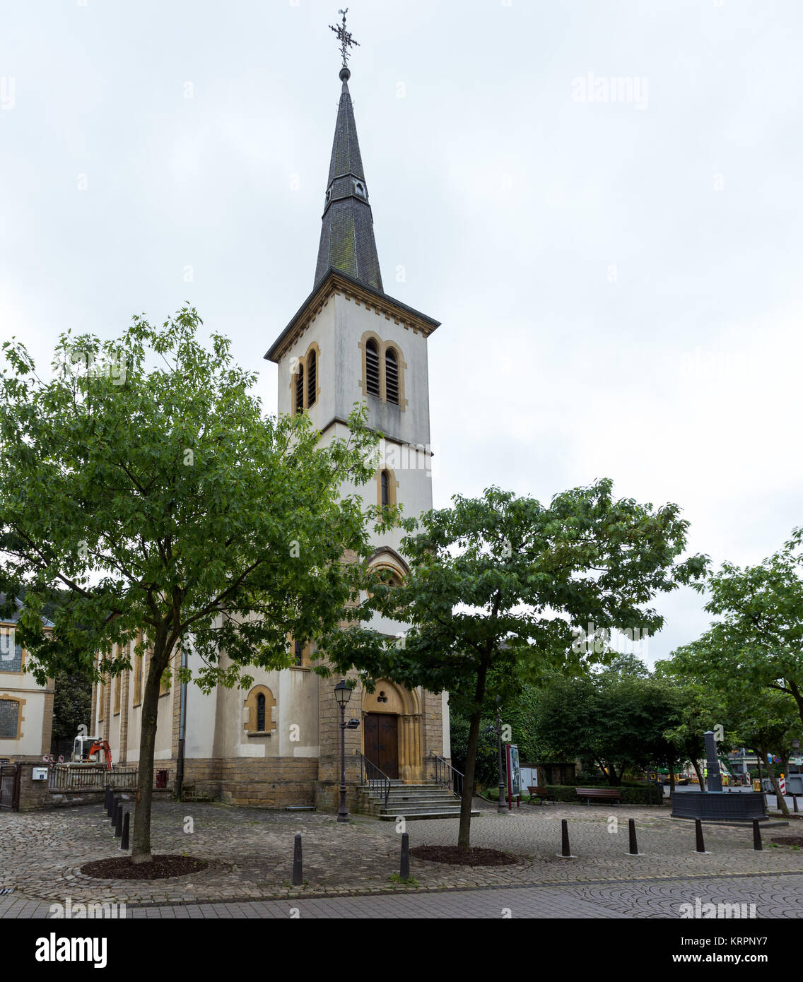 Church in Dommeldange Stock Photo - Alamy