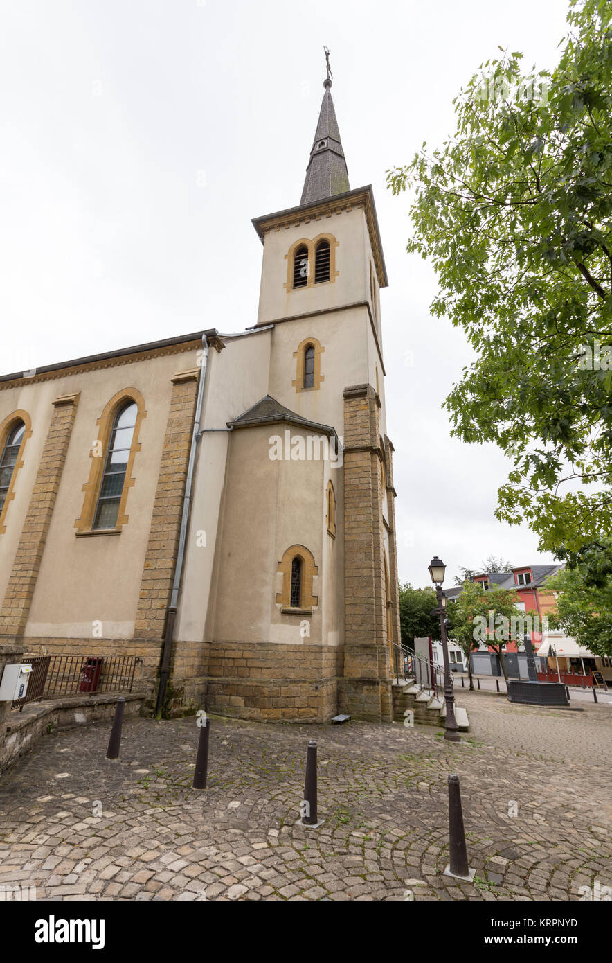 Church in Dommeldange Stock Photo - Alamy