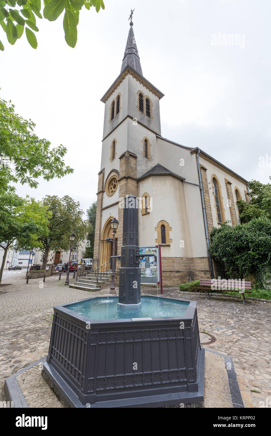 Church in Dommeldange Stock Photo - Alamy
