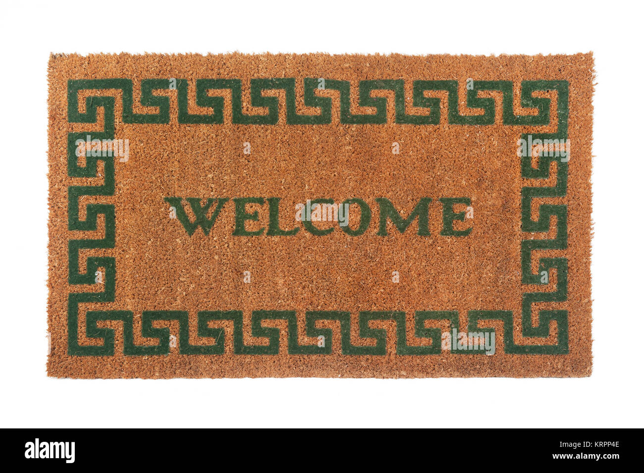 Photo of a welcome door mat isolated on a white background Stock Photo ...