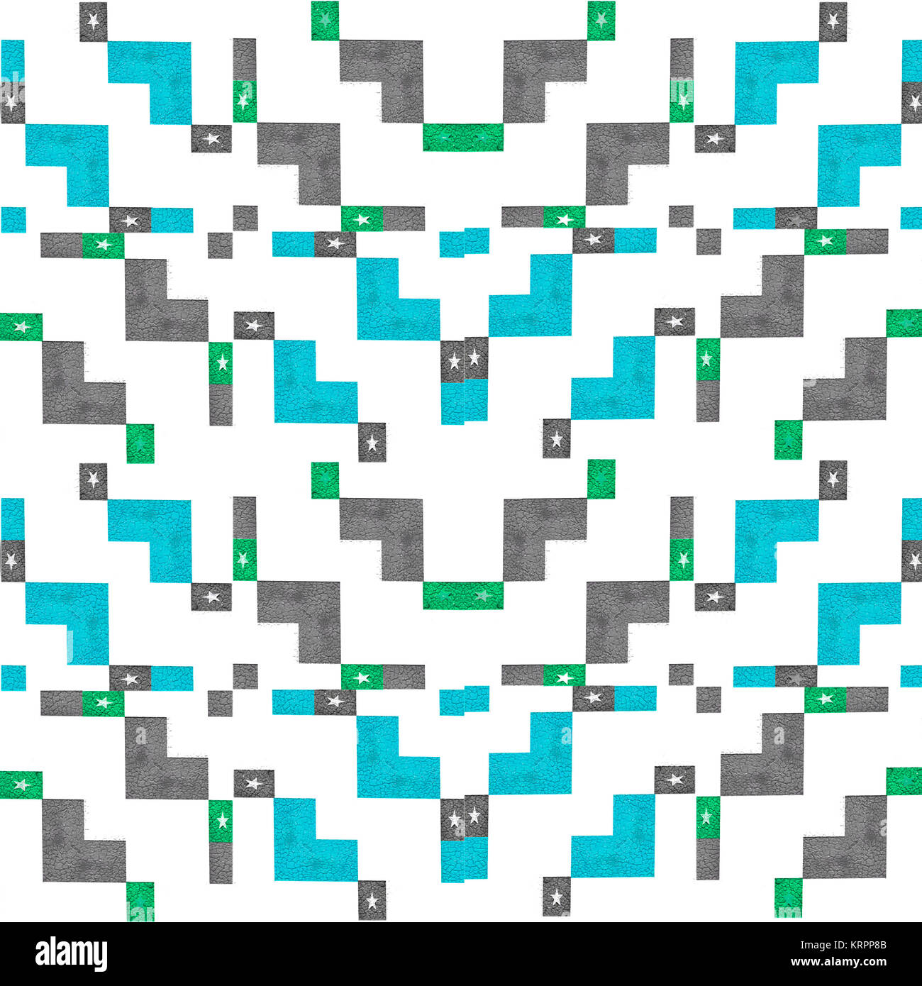 Modern Geometric Shapes Seamless Pattern Stock Photo - Alamy