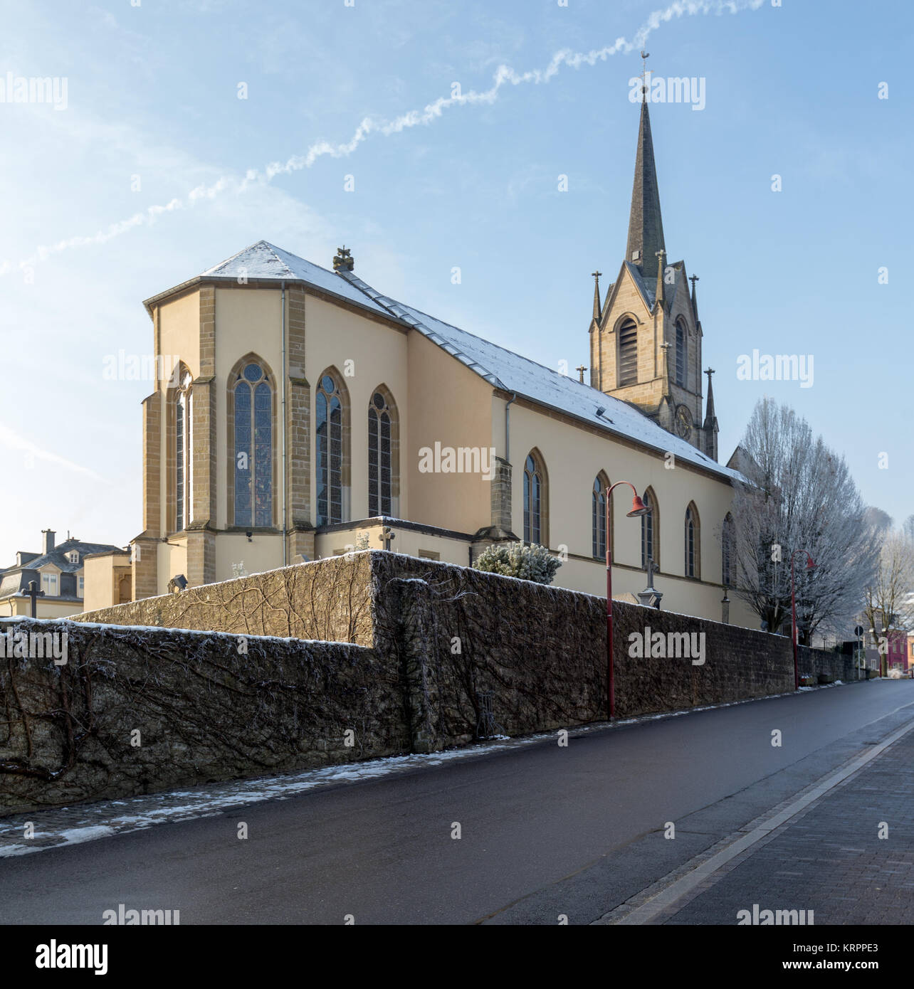 Church in Steinsel Stock Photo - Alamy