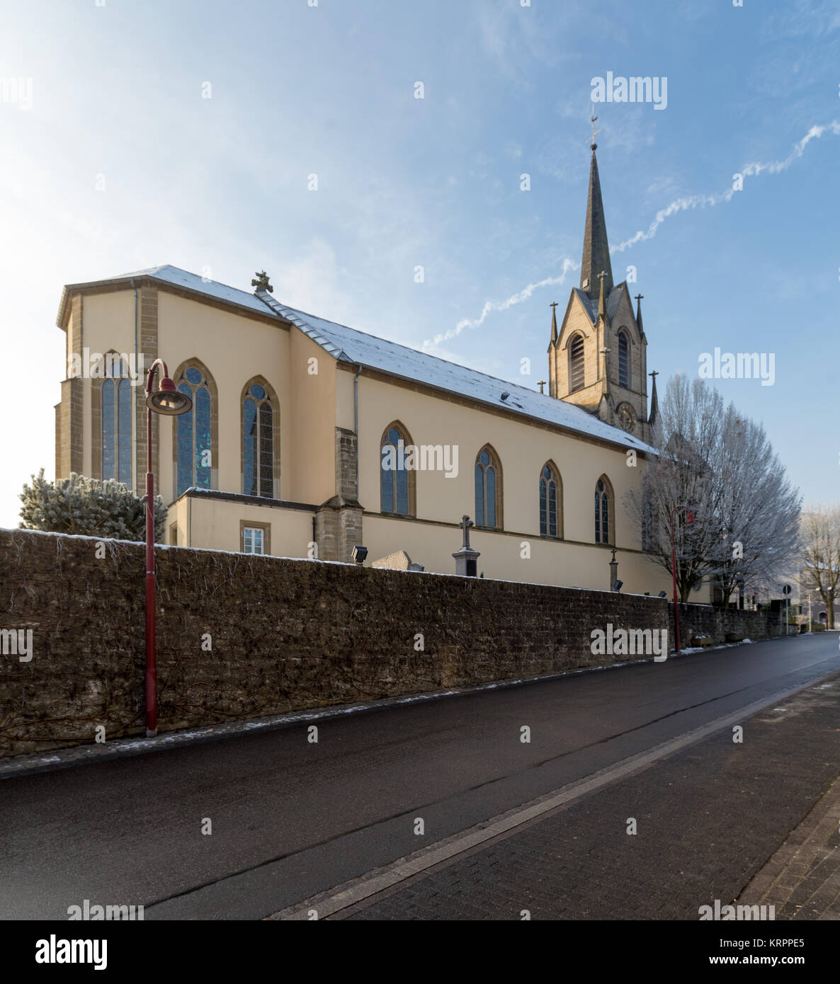 Church in Steinsel Stock Photo - Alamy