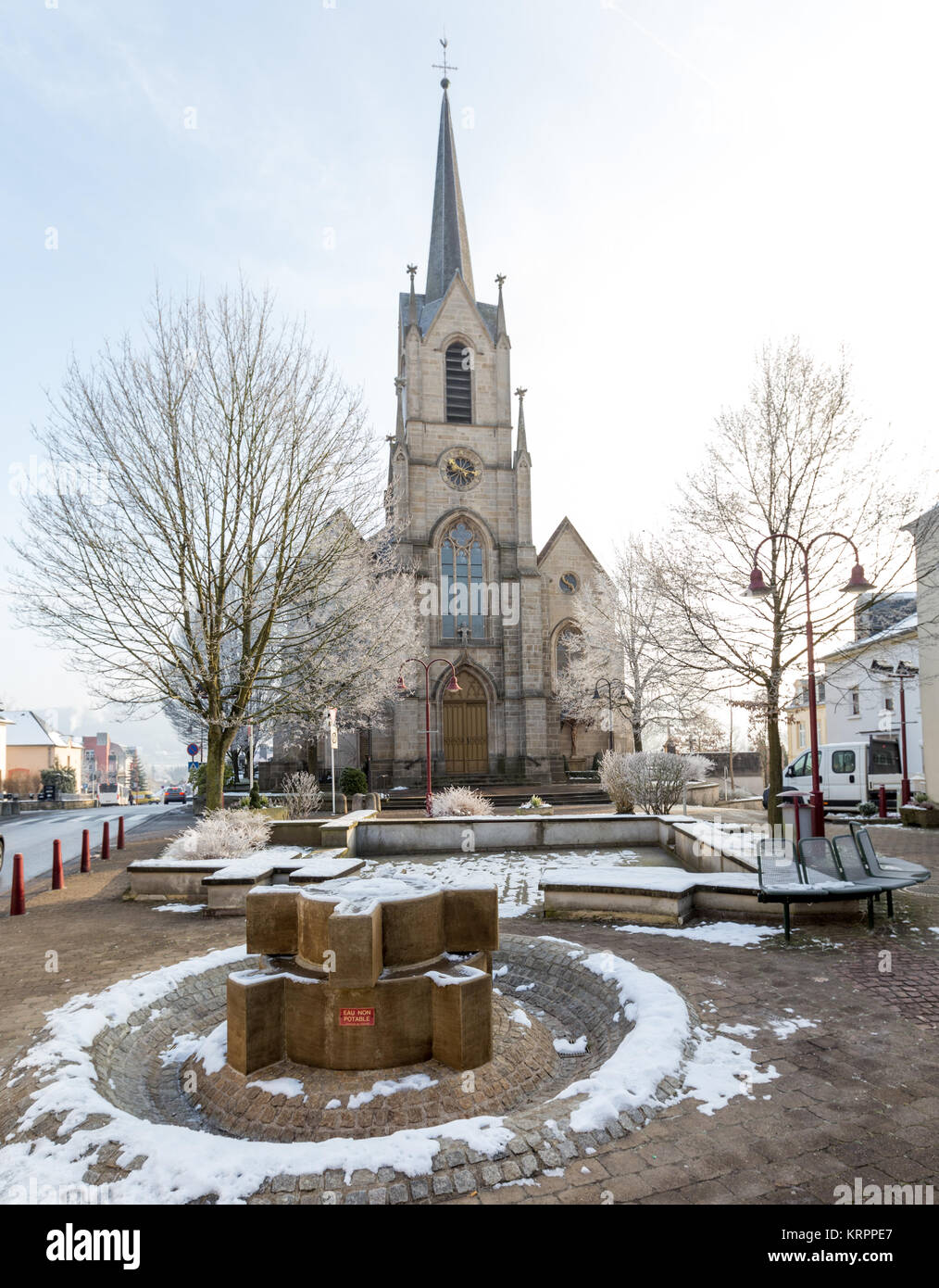 Church in Steinsel Stock Photo - Alamy