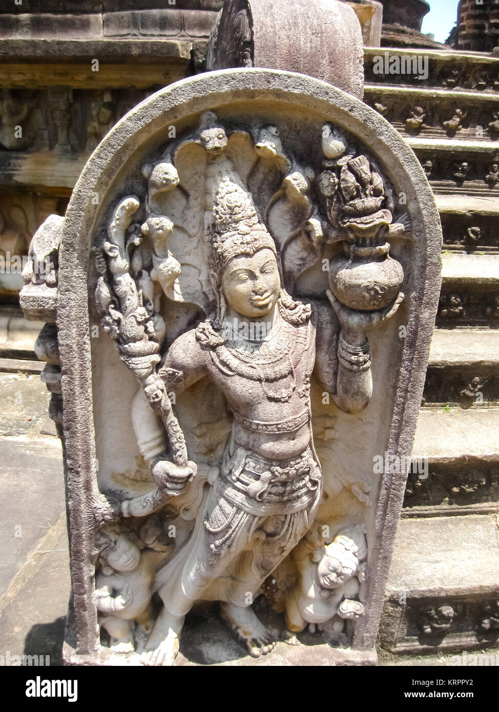The sculpture in Polonnaruwa temple - medieval capital of Ceylon ...