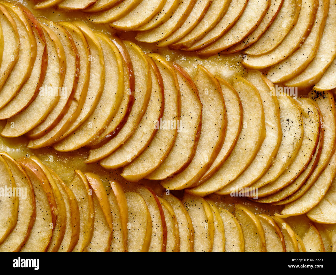 rustic french apple galette food background Stock Photo - Alamy