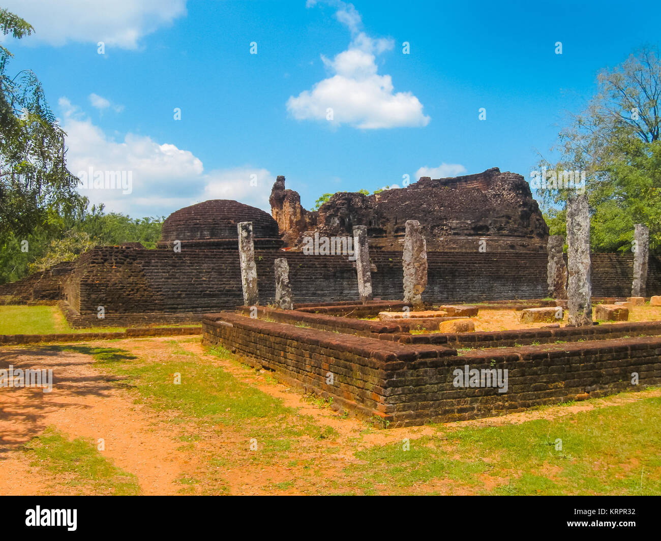 The Polonnaruwa temple - medieval capital of Ceylon, UNESCO Stock Photo ...