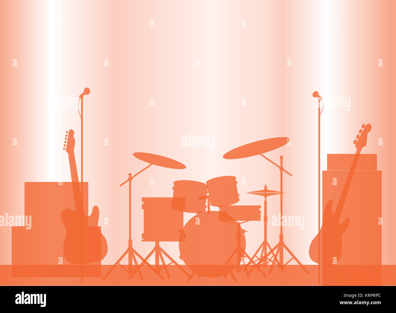 Rock Band Equipment On Stage Stock Photo - Alamy Rock Band Equipment On Stage Stock Photo - Alamy