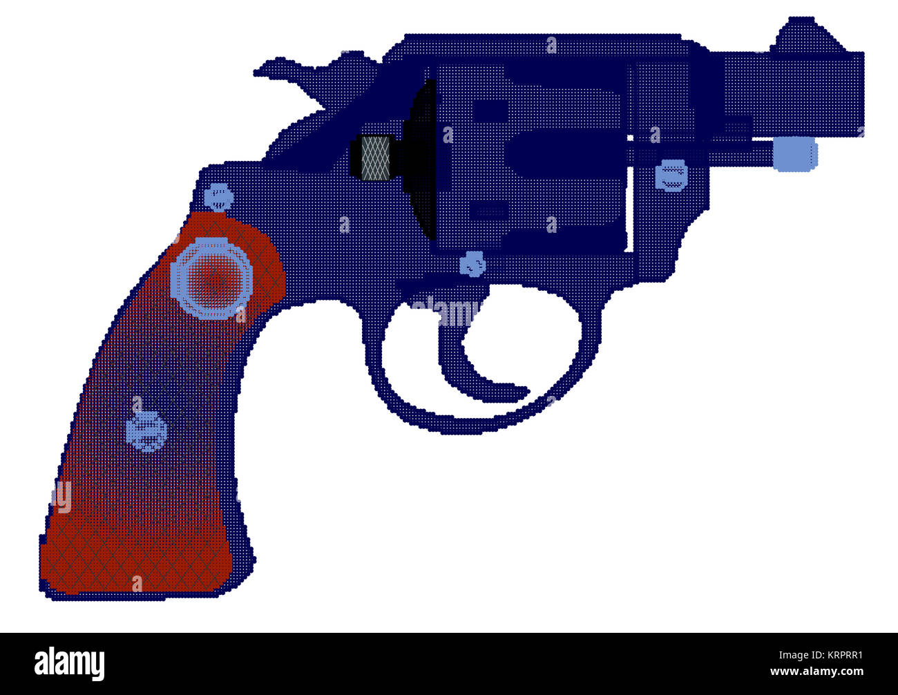 Snub Nose 45 In Halftone Stock Photo - Alamy