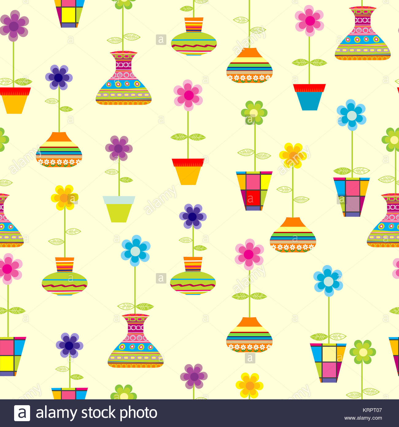 Illustration Cartoon Flower Pot Stock Photos & Illustration Cartoon ...