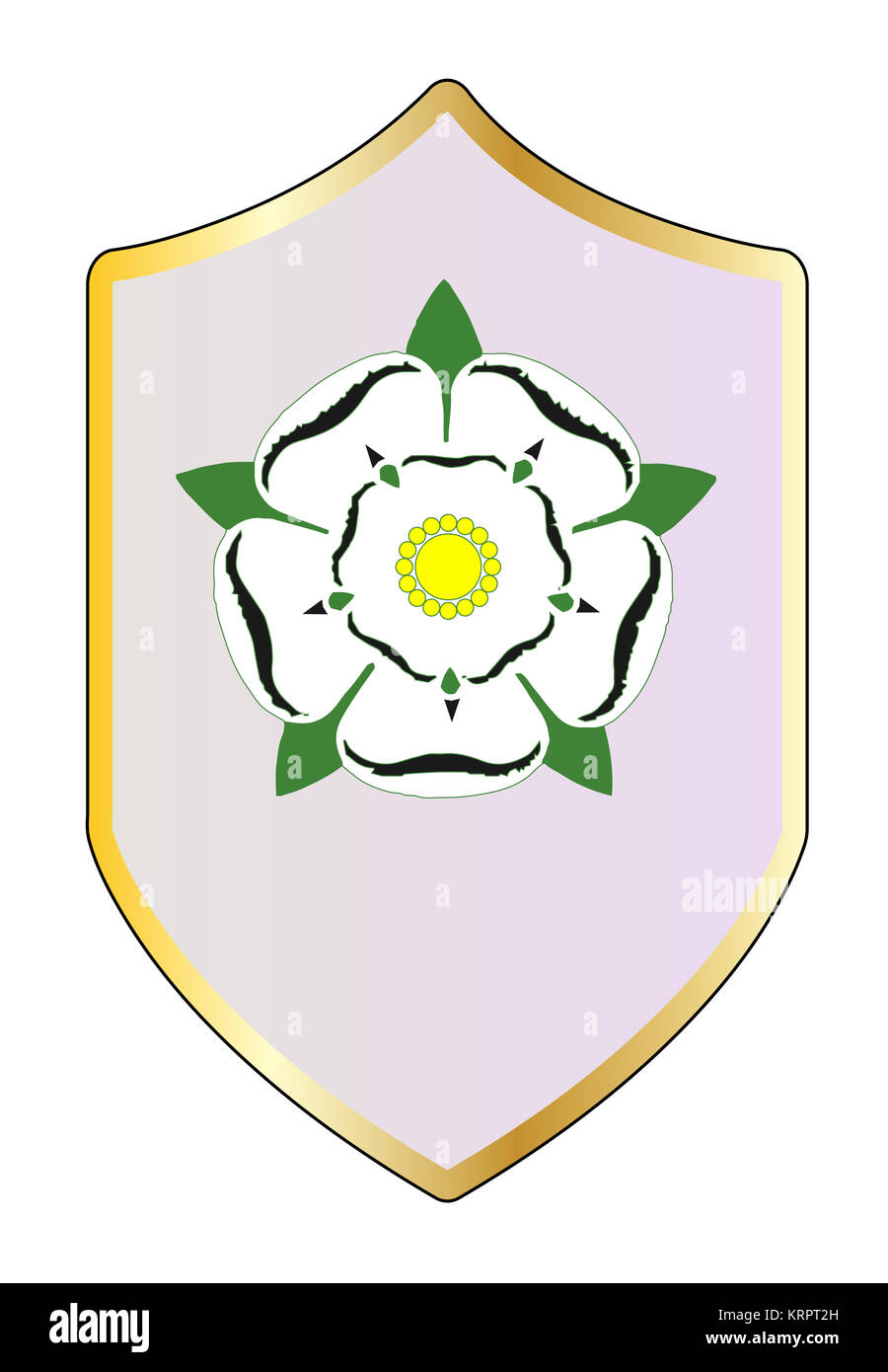York Rose Shield Stock Photo - Alamy