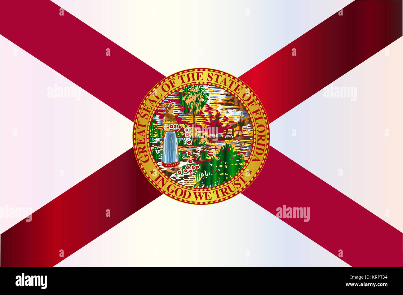 Florida State Metal Flag Stock Photo - Alamy