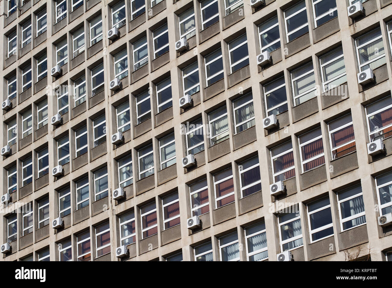 Damaged industrial office building detail Stock Photo - Alamy