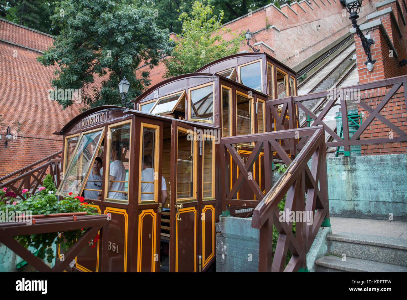 Buda Hill Funicular railway, Budapest, Hungary Stock Photo - Alamy