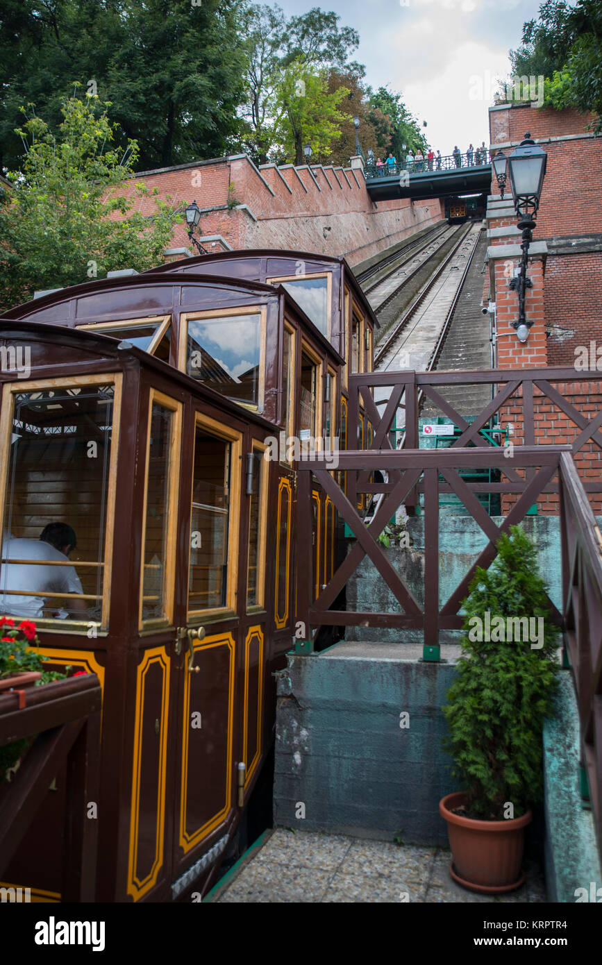 Buda Hill Funicular railway, Budapest, Hungary Stock Photo - Alamy