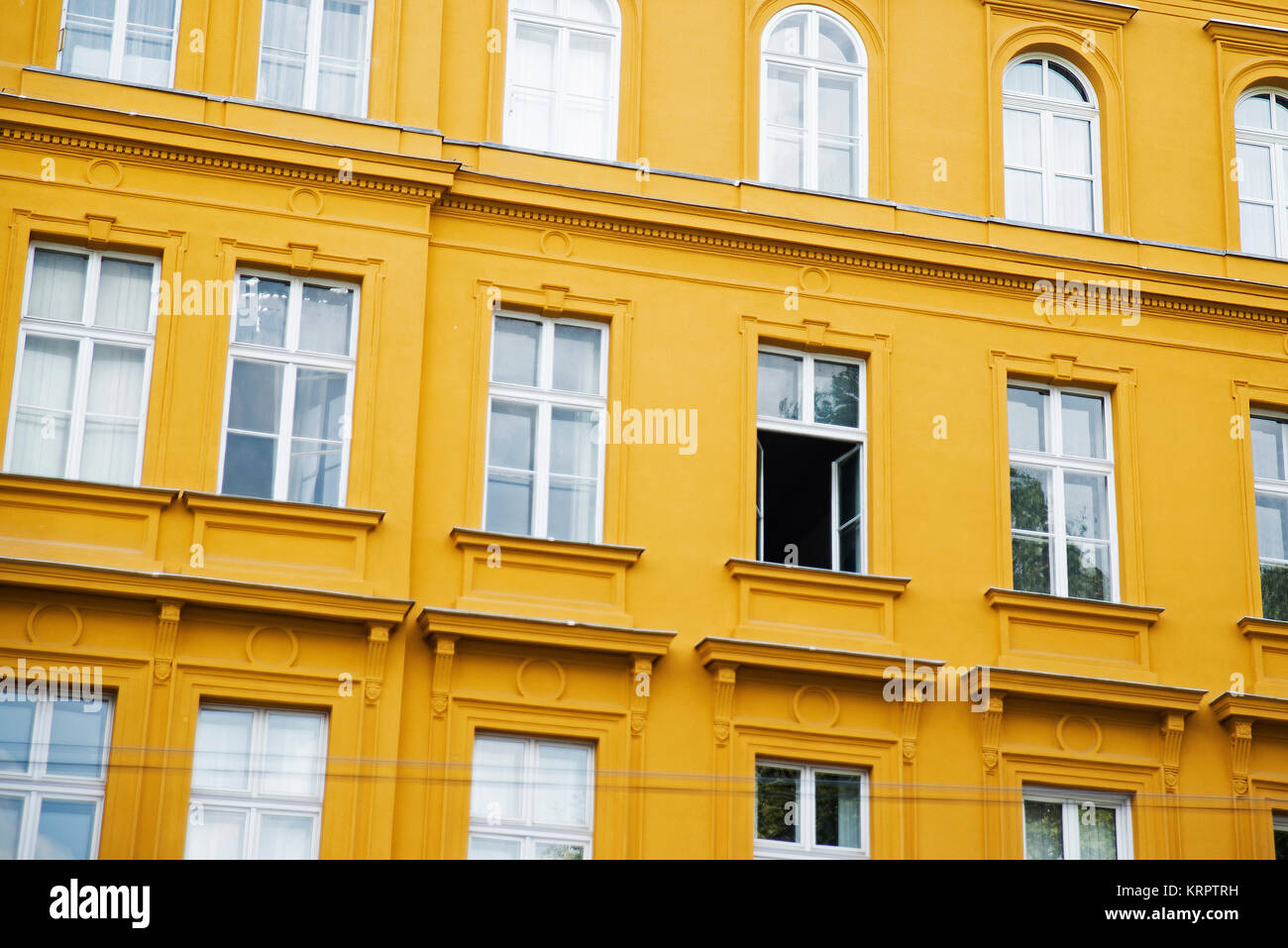 open window of building, Budapest Stock Photo - Alamy
