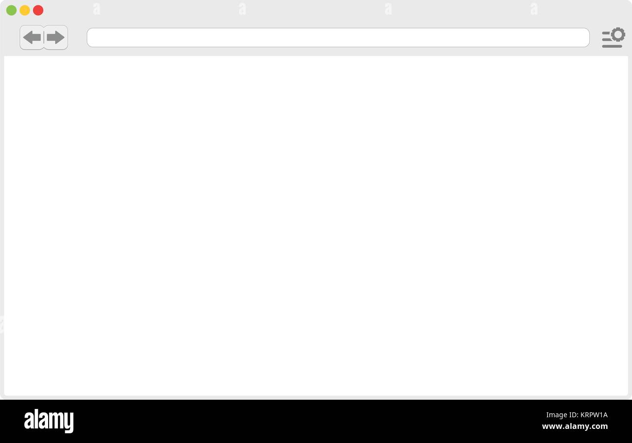 Blank window of internet browser for website presentation Stock Vector ...