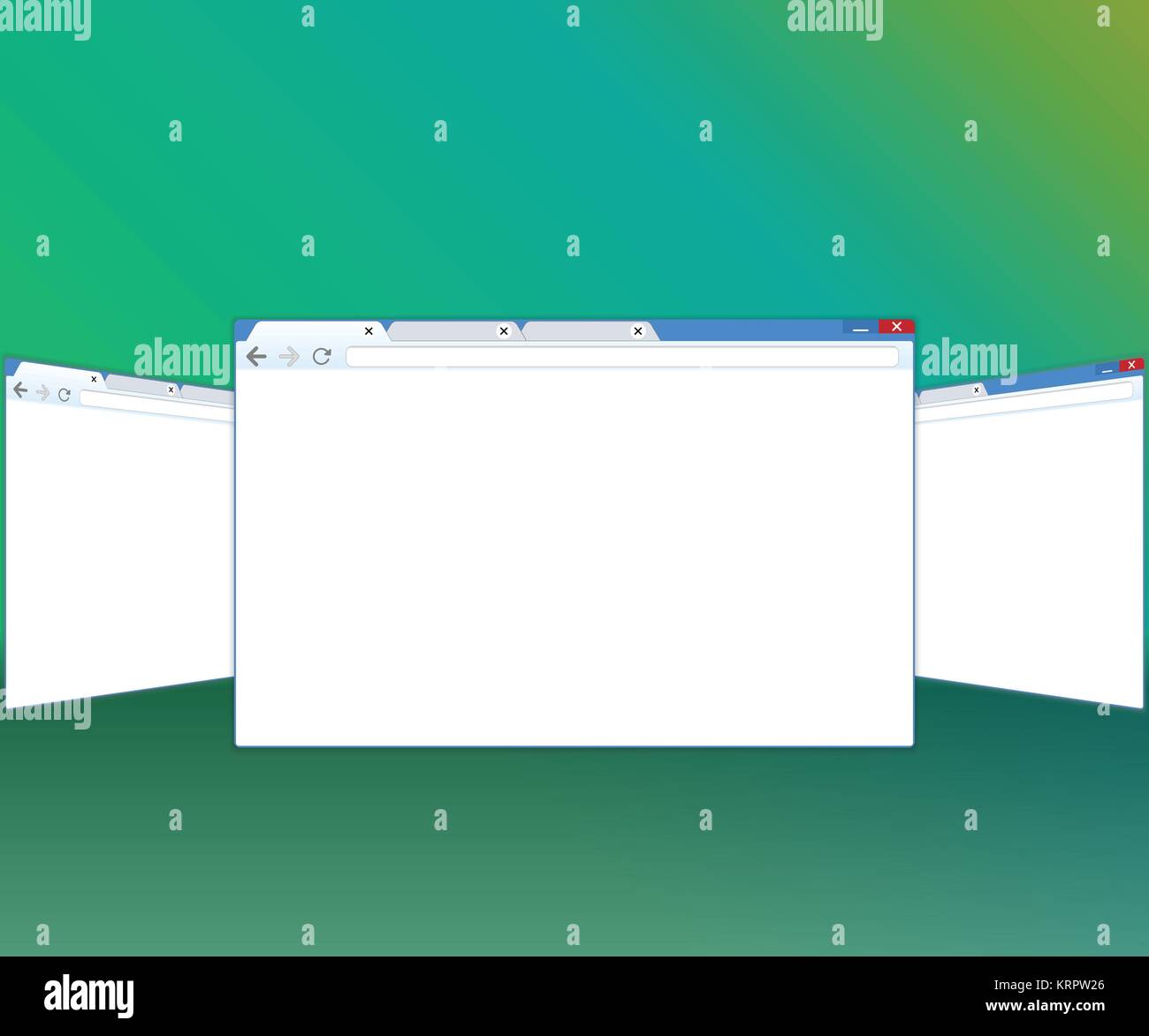 Blank window of internet browser for website presentation Stock Vector ...
