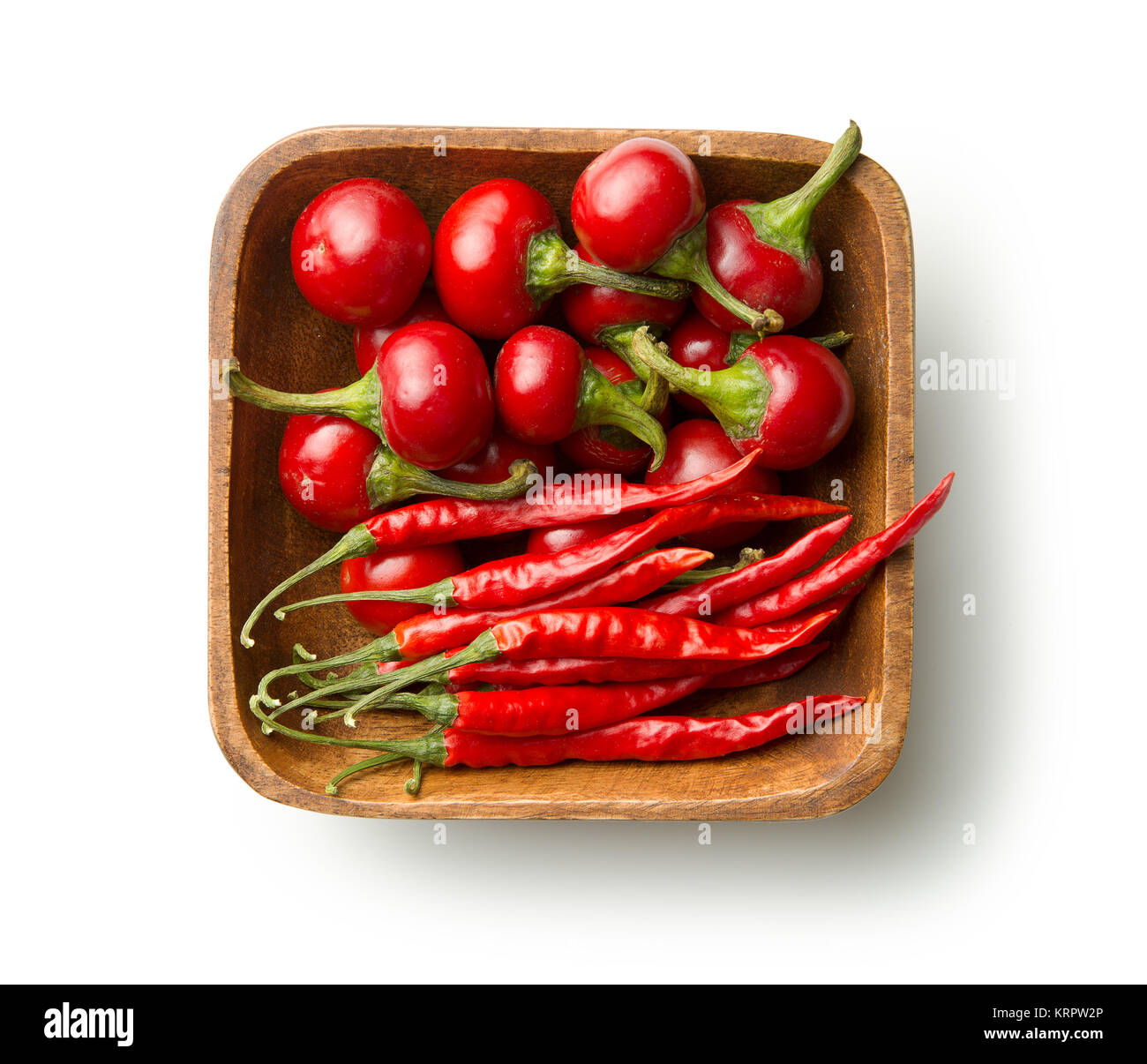 Round red chili peppers Stock Photo - Alamy