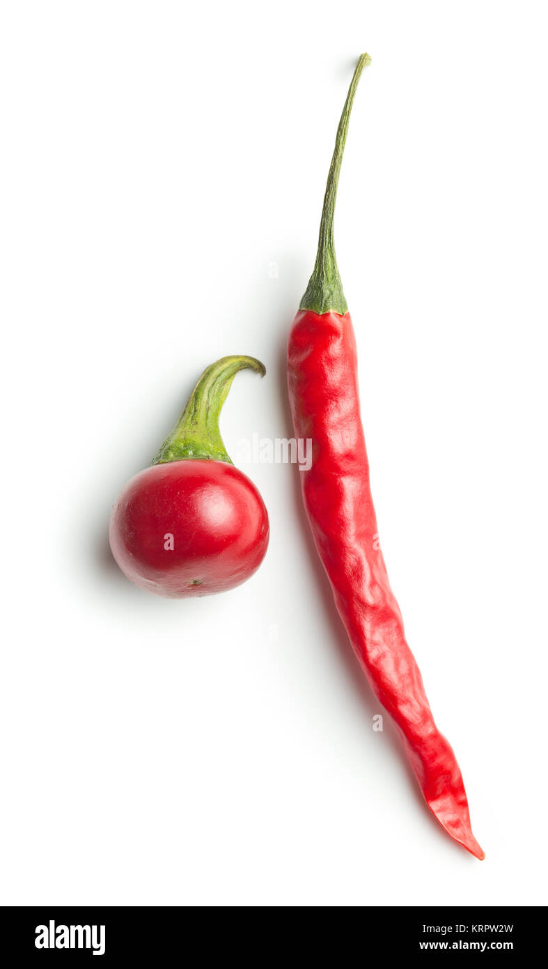 Round red chili peppers Stock Photo - Alamy