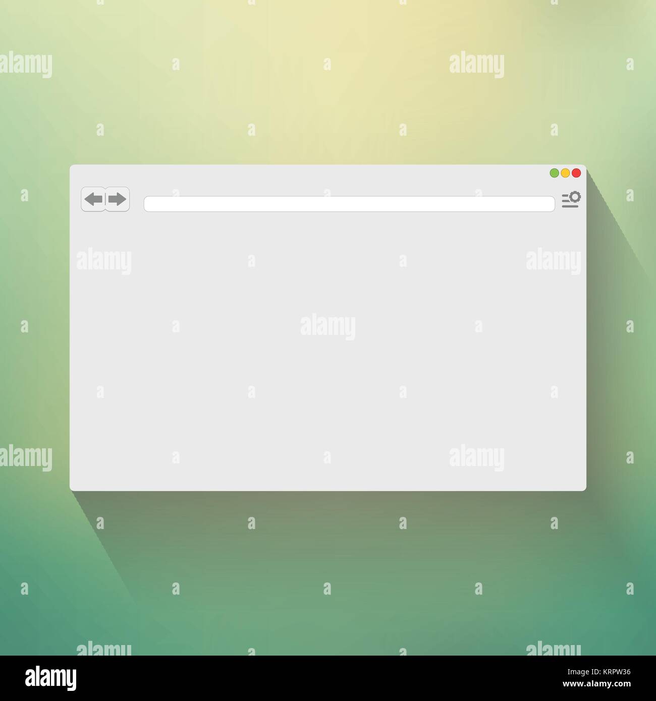 Blank window of internet browser for website presentation Stock Vector ...