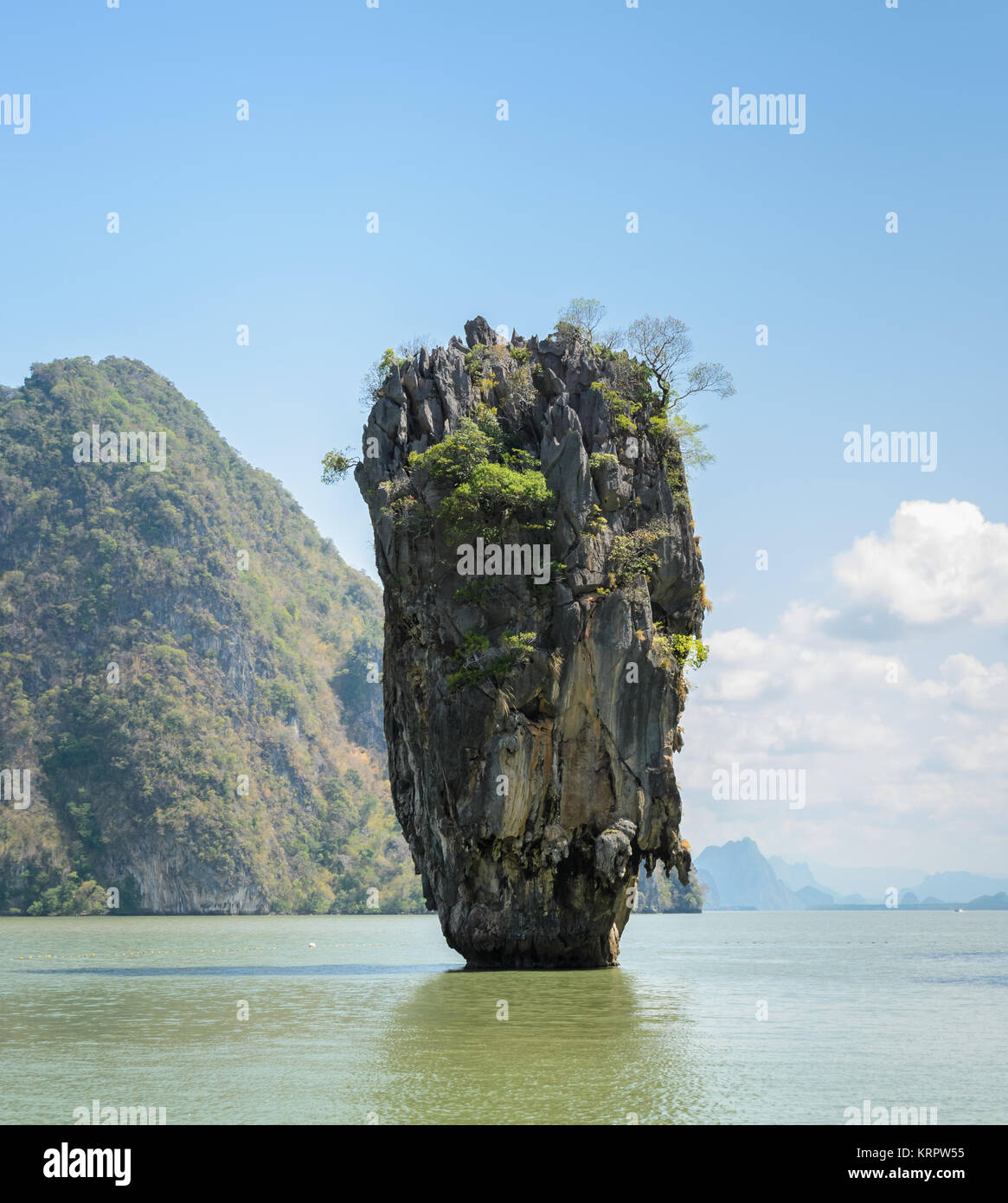 James Bond Island or Koh Tapu in Phang Nga Bay, Thailand Stock Photo ...