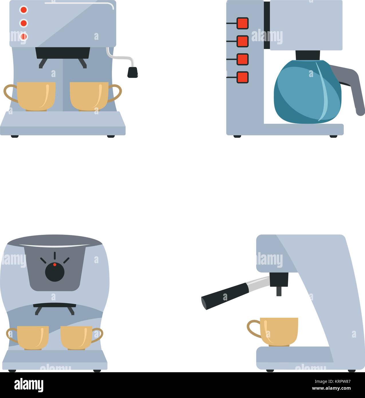 Moka coffee maker Stock Vector Images - Alamy