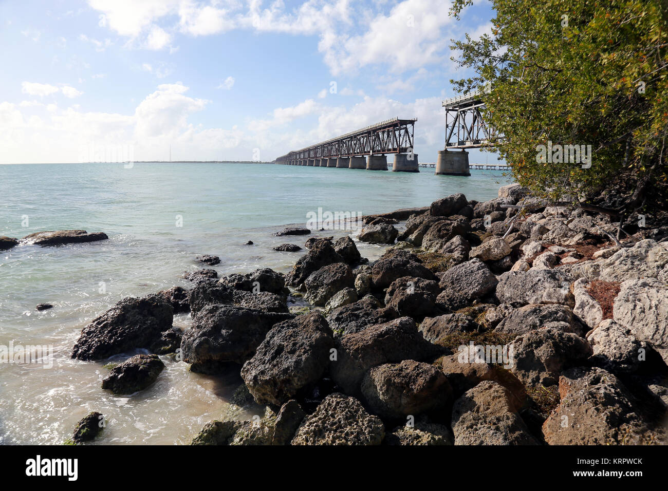 Old Bahia Honda Railroad Bridge, Bahia Honda Key, FL, USA Stock Photo ...