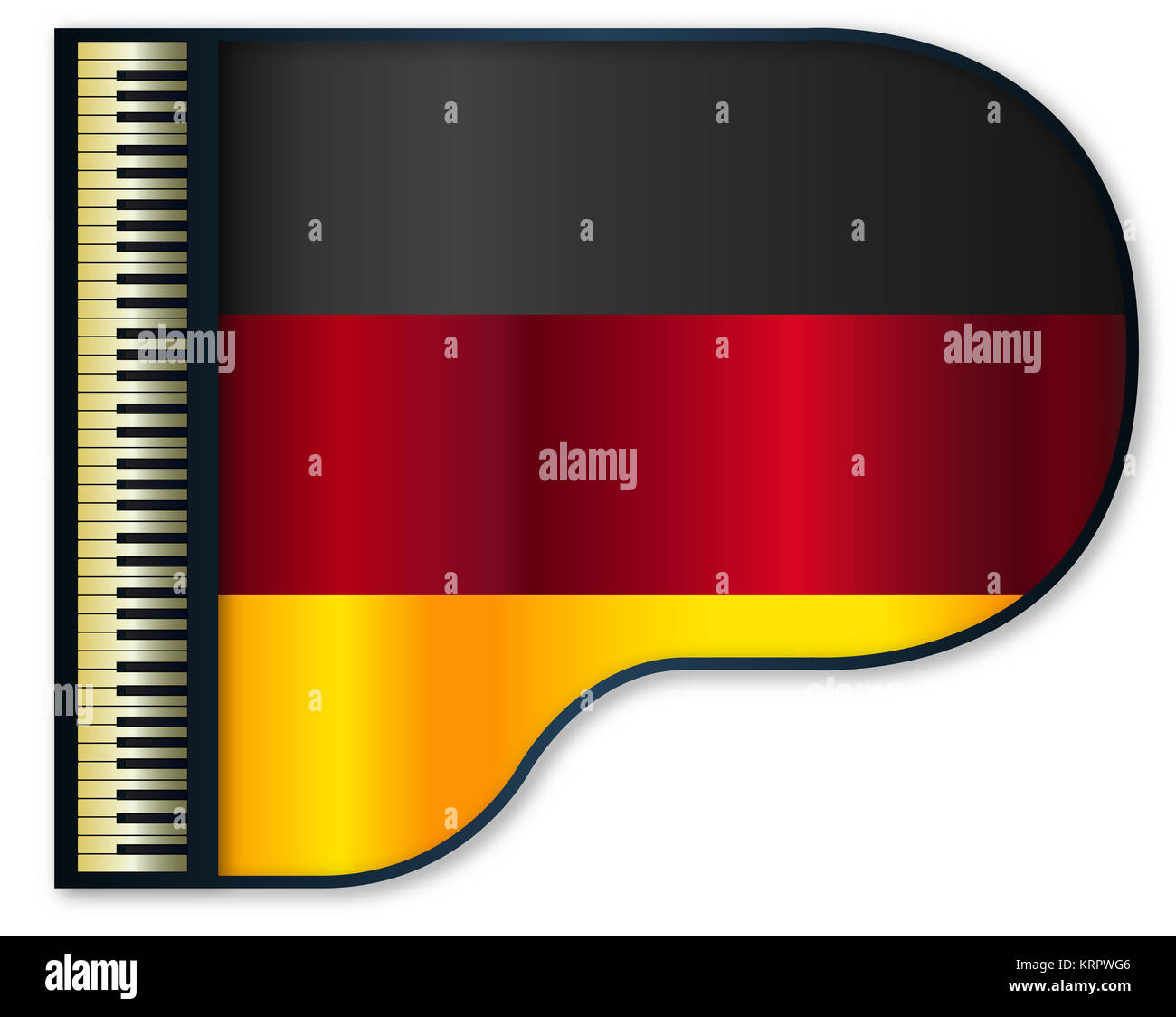 Grand Piano Germany Flag Stock Photo - Alamy