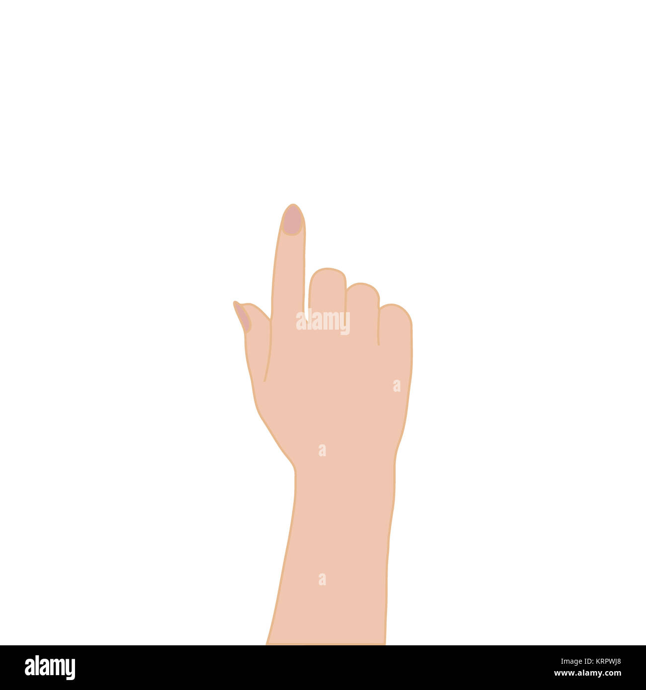 Illustration hand indicating showing direction hi-res stock photography ...