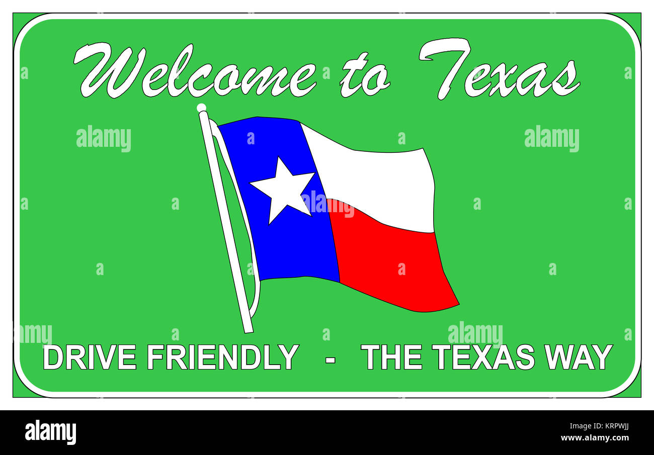 Welcome To Texas Stock Photo - Alamy
