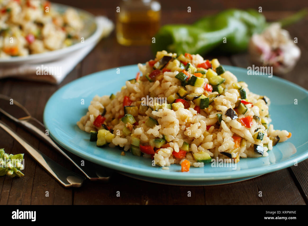 Risotto with vegetables Stock Photo - Alamy