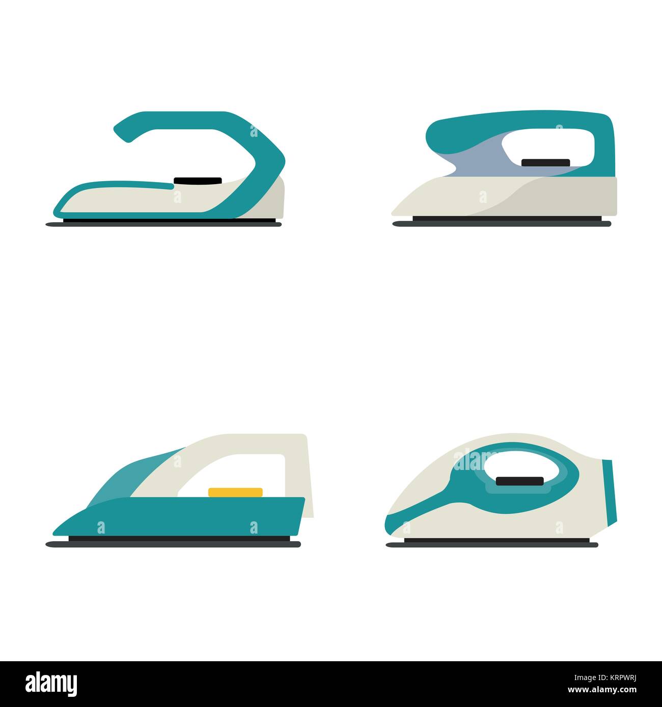 Electrical clothes iron isolated vector illustration Stock Vector Image ...