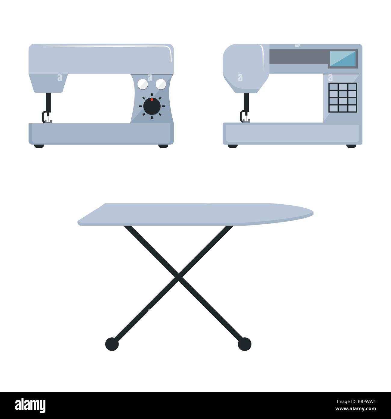 Sewing thread on machine Stock Vector Images - Alamy