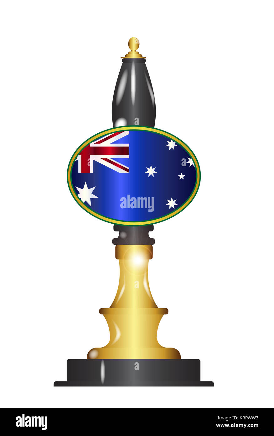 Australian Flag Beer Pump Stock Photo - Alamy