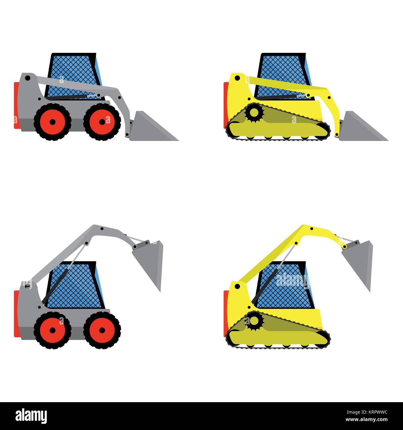 Tractor front loaders Stock Vector Images - Alamy