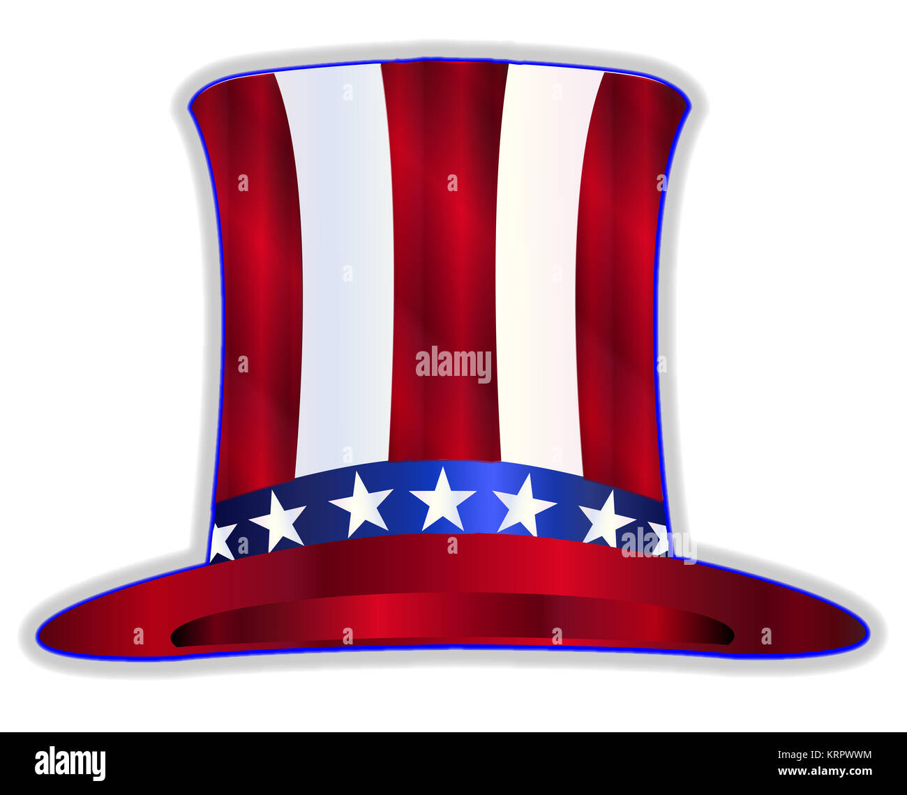 Uncle Sam's Top Hat Stock Photo - Alamy