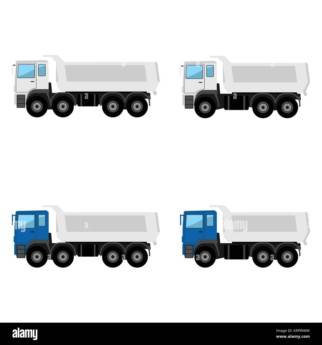 Tippers on a white background Stock Vector Image & Art - Alamy