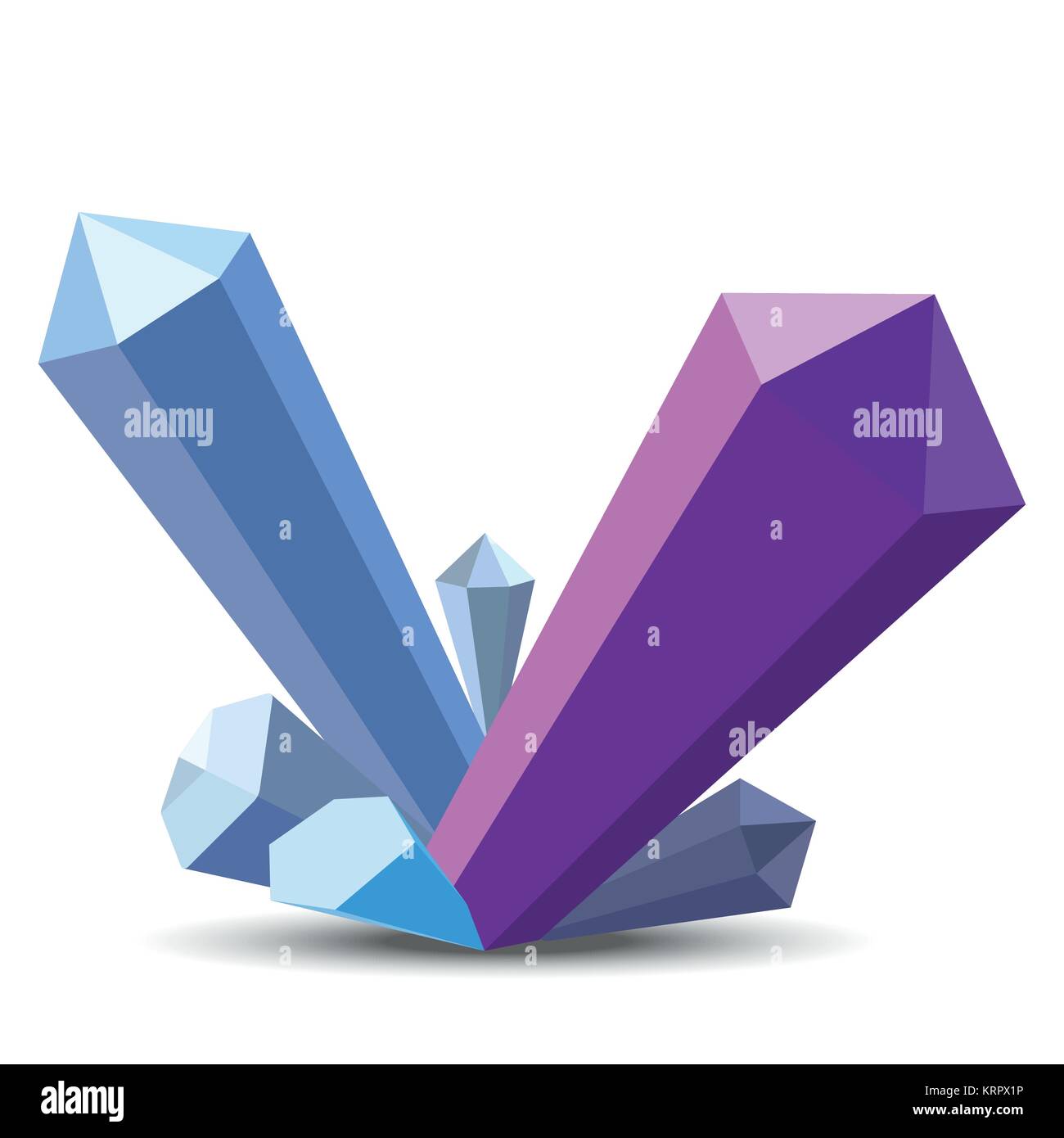 Crystal quartz refraction Stock Vector Images - Alamy