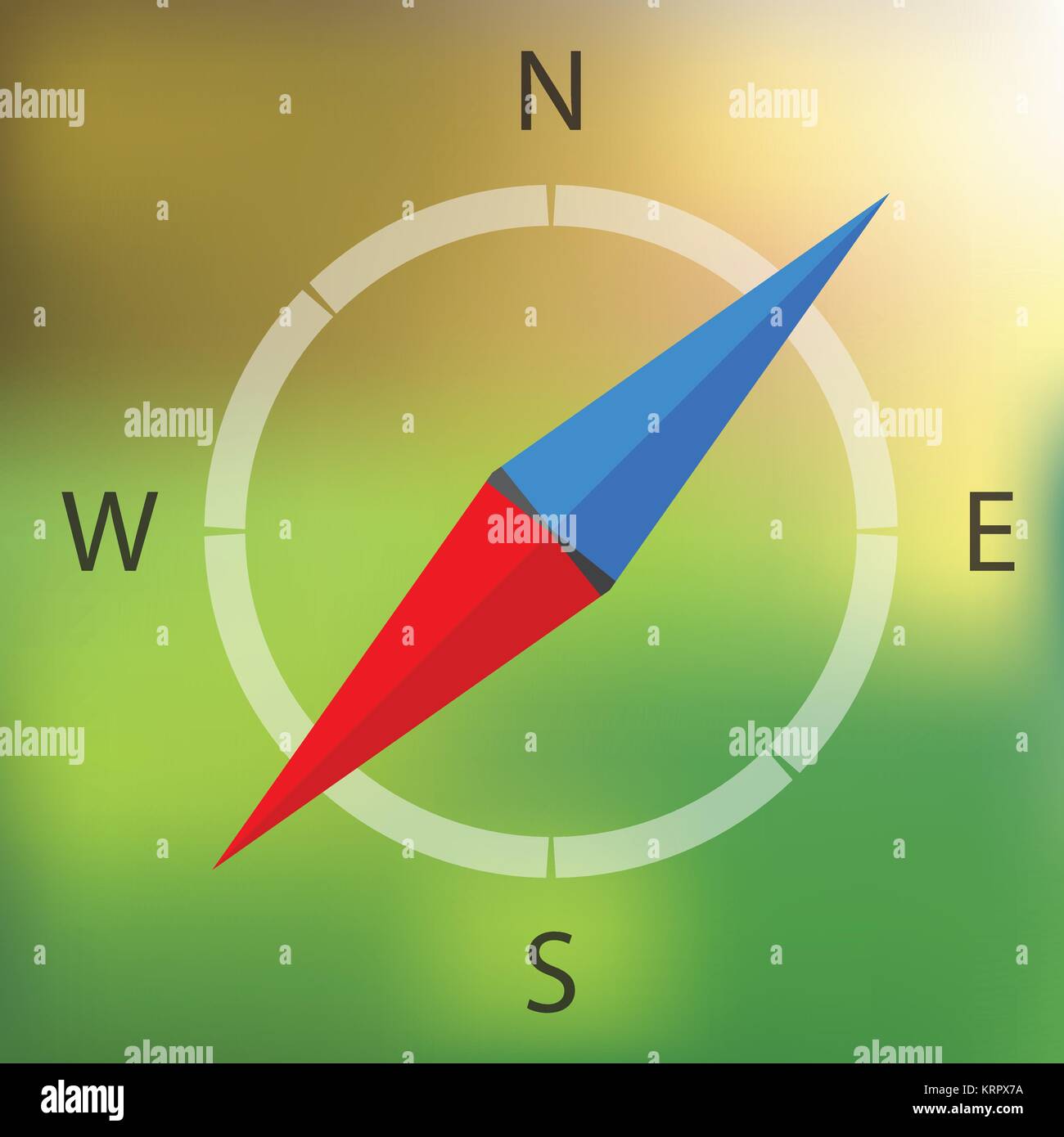 Compass vector vectors hi-res stock photography and images - Alamy