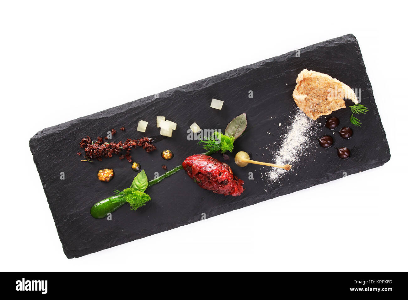 Modern Molecular cuisine Stock Photo - Alamy