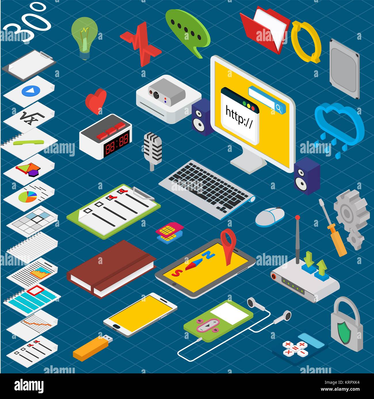 Security technology icon vector Stock Vector Images - Alamy