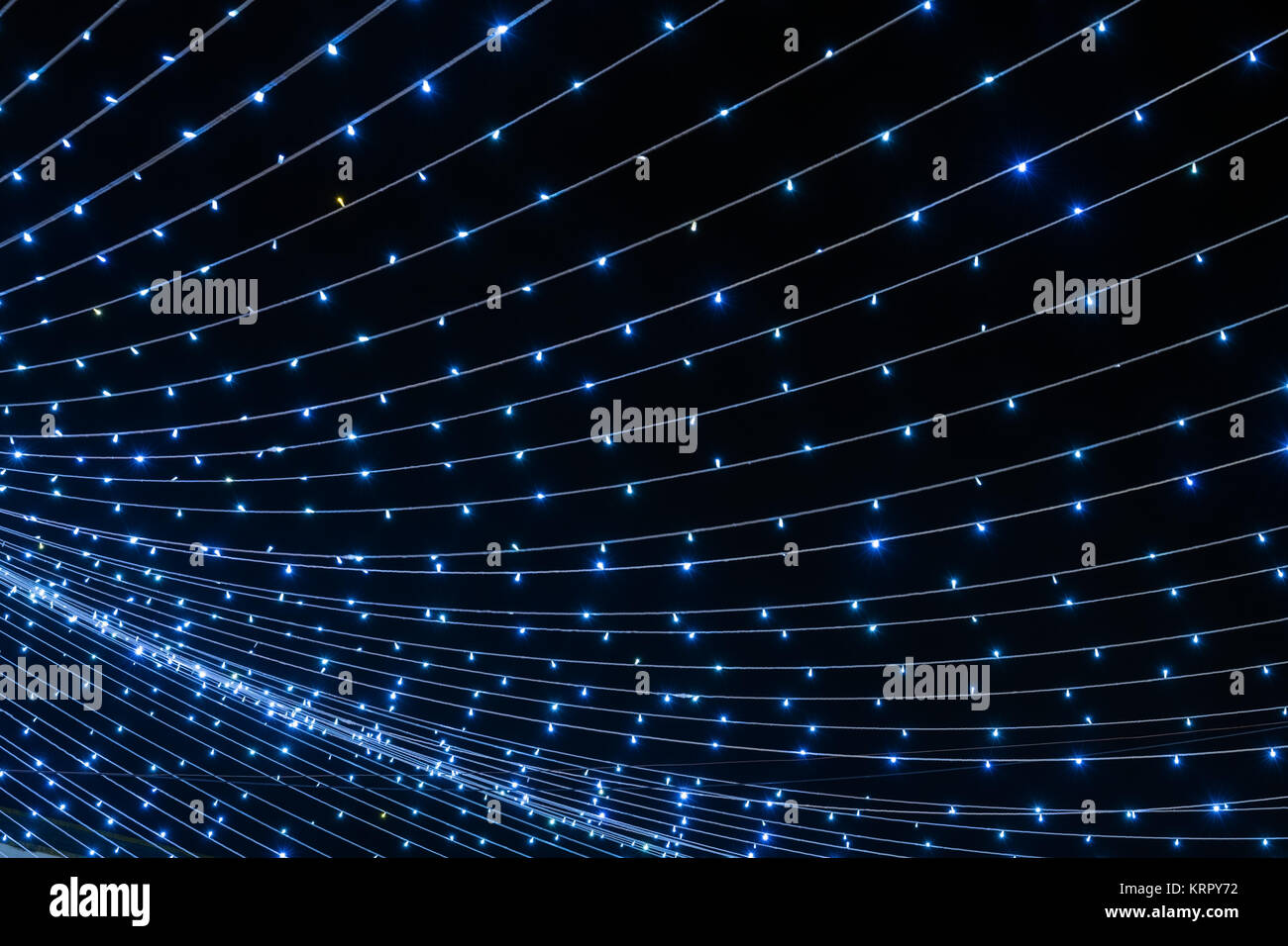 Blue light trails Stock Photo - Alamy