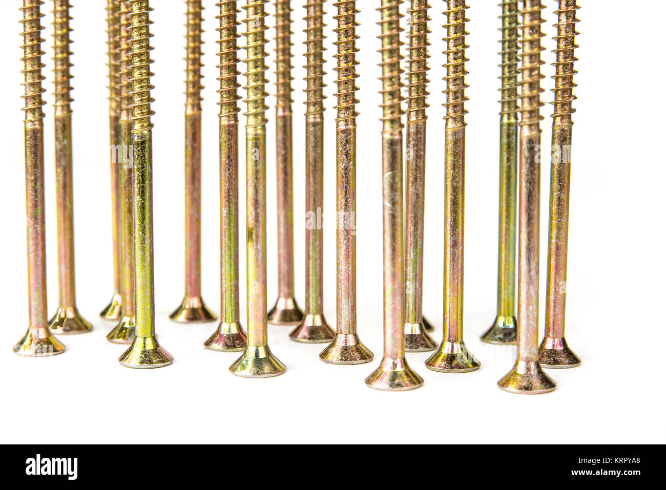 Waxed single thread, multipurpose wood screw long on the white Stock ...