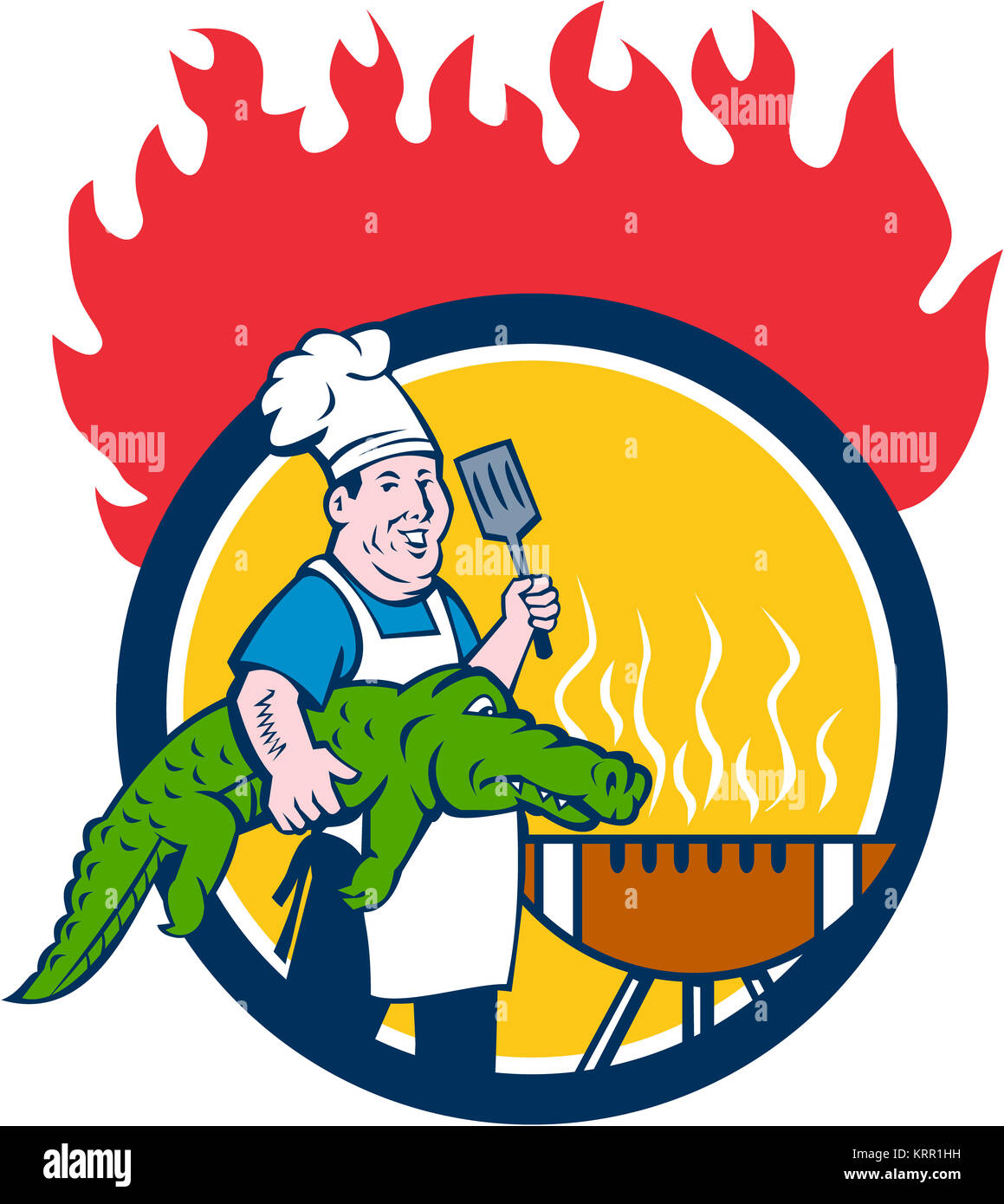 Gator man illustration hi-res stock photography and images - Alamy