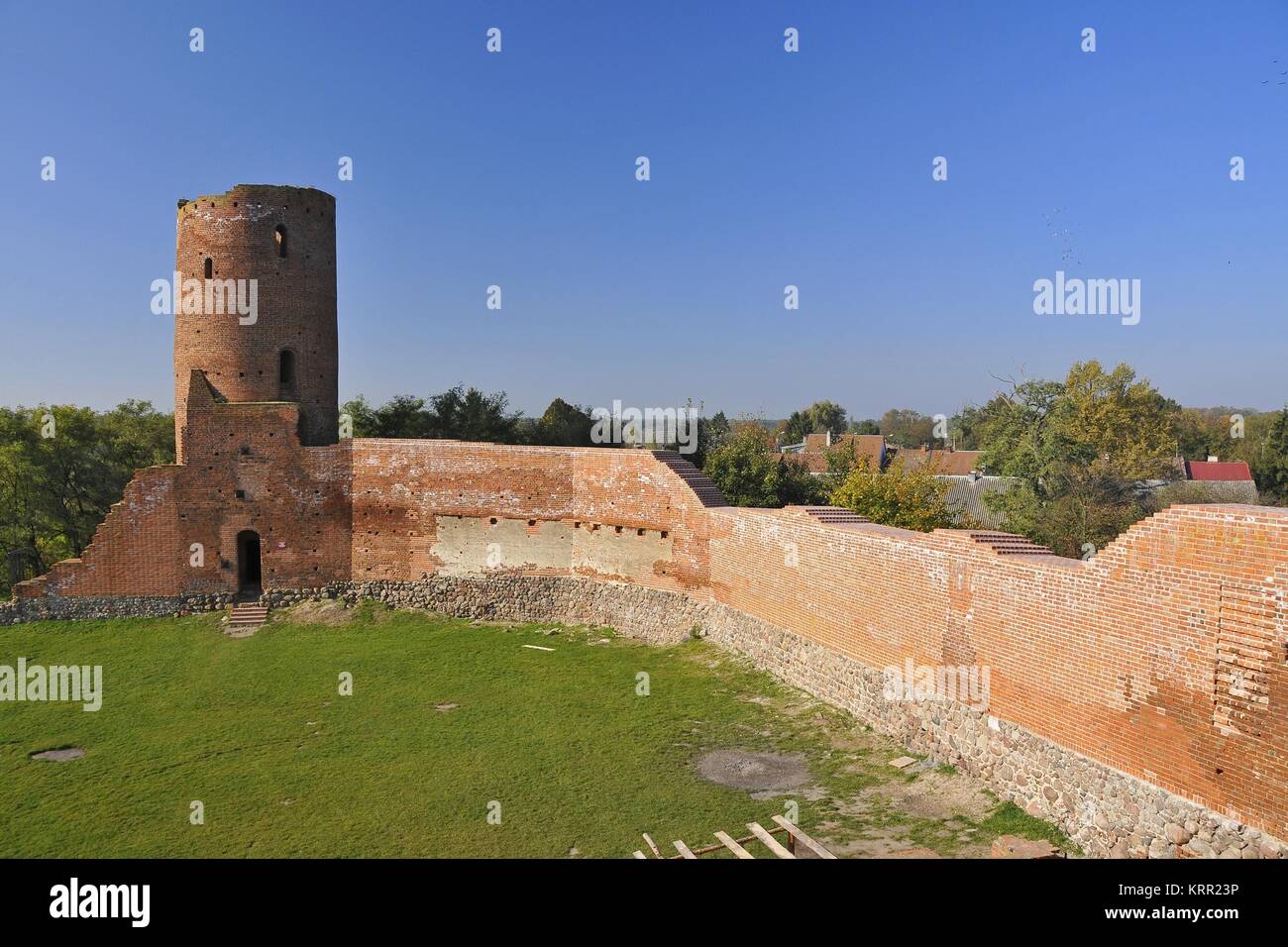 Gothic castle of the Dukes of Mazovia build in 14th and 15th century by ...