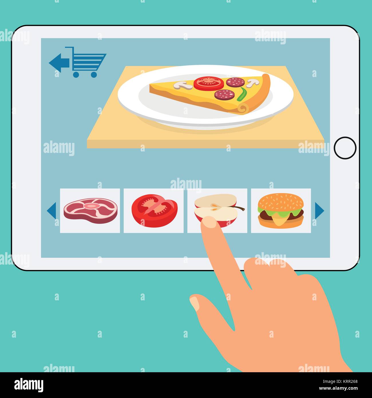 Grocery delivery vector vectors hi-res stock photography and images - Alamy