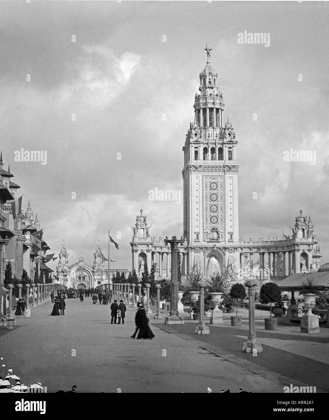 Esplanade Tower Approach at the Pan-American Exposition World's Fair ...